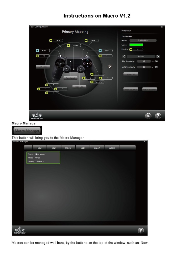 Instructions On Macro | PDF | Keyboard Shortcut | Macro (Computer Science)