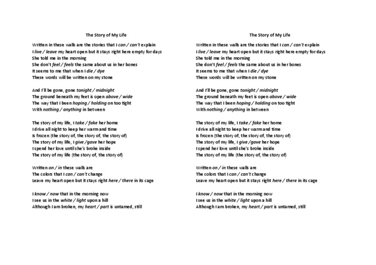 The Story of My Life | PDF