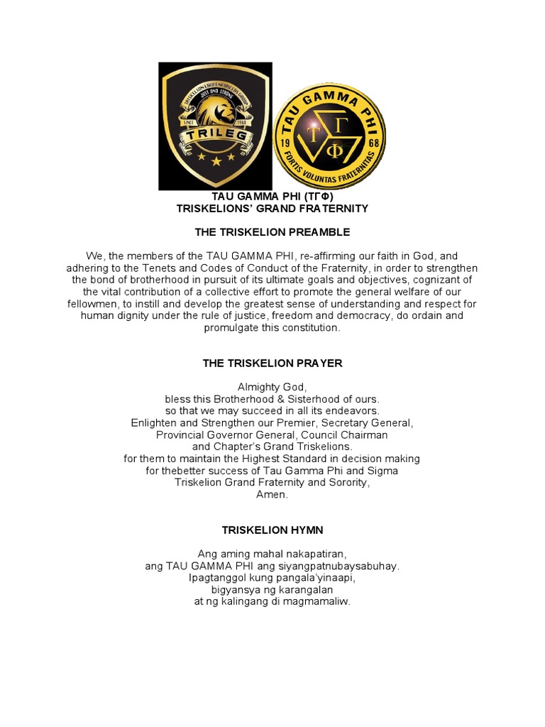 Tenets of TRISKELION | PDF