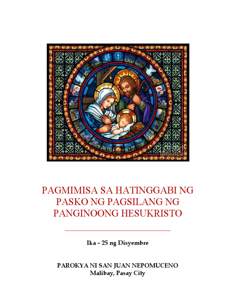 Pagmimisa Sa Hatinggabi NG Pasko NG Pagsilang (2022) | PDF