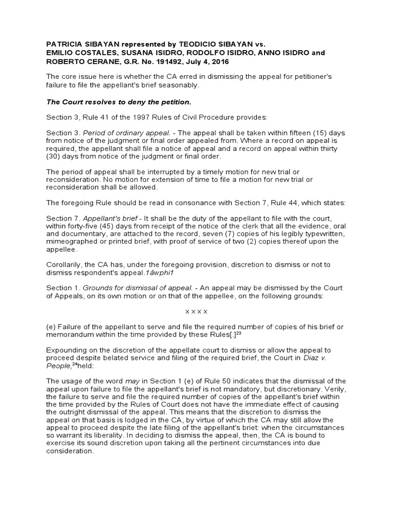 Jurisprudence Failure To File Appellant s Brief Download Free PDF