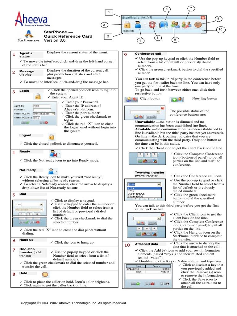 06 - StarPhone V3 QuickReference en | PDF | Icon (Computing) | Computer ...
