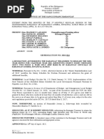 Resolution No. 01-BDC Resolution For Realignment | PDF | Philippines ...