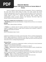 CREATIVE WRITING Activity Sheet Module 1 and 2 | PDF | Poetry | Writing