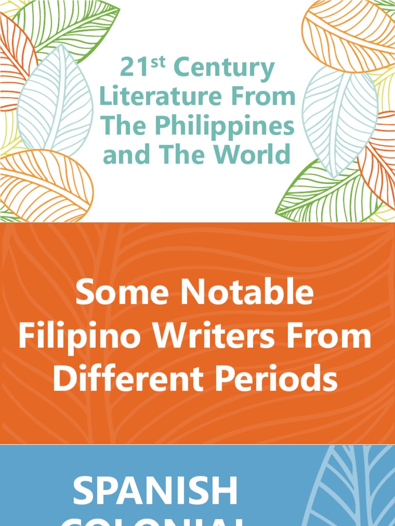 Notable Filipino Writers Through History | PDF | Philippines