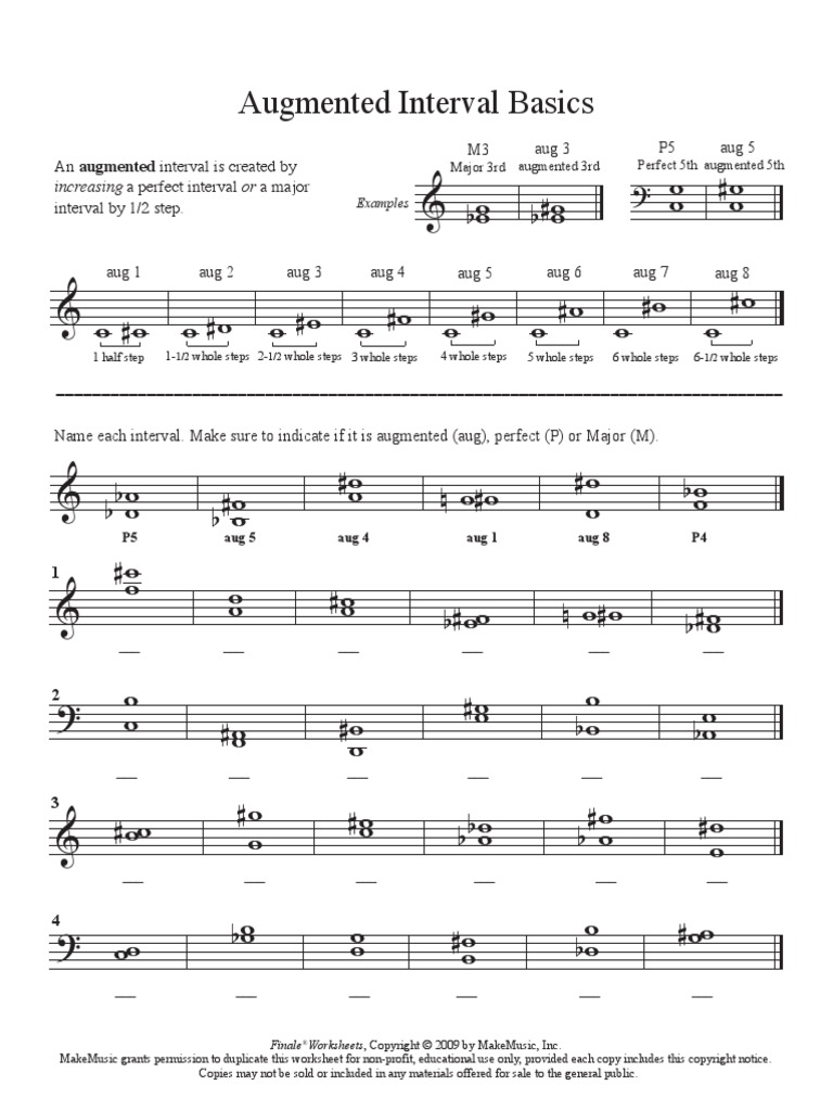 Augmented Intervals | PDF | Interval (Music) | Intellectual Property Law