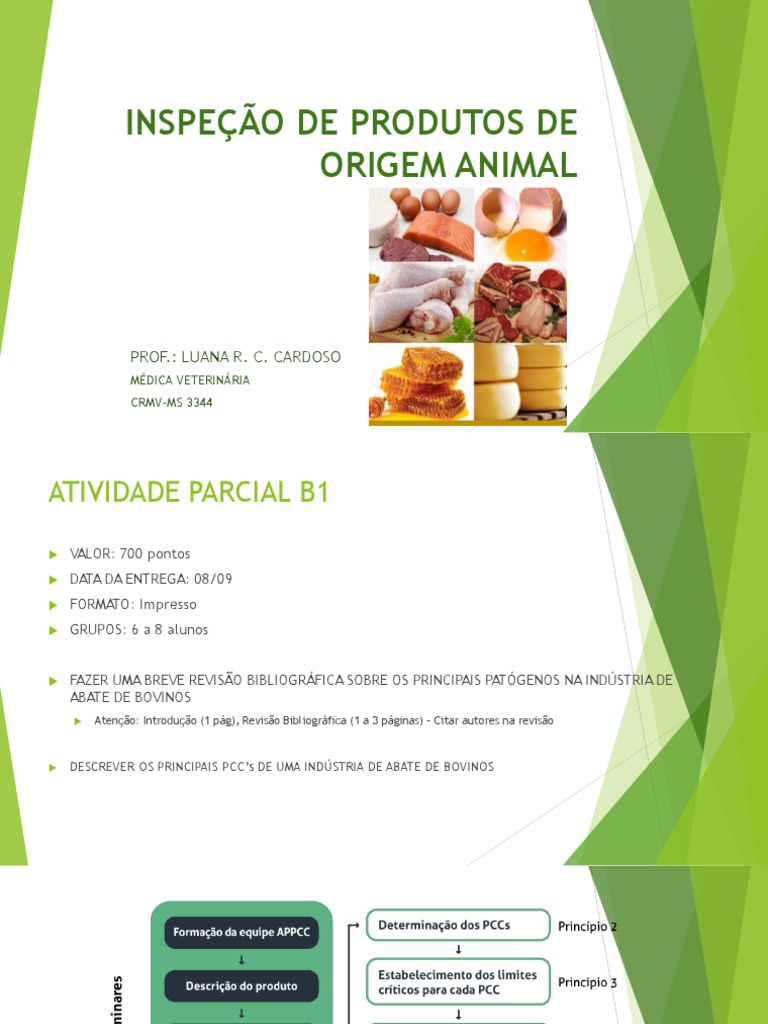 Inspeção de Produtos de Origem Animal | PDF | Análise de perigos e ...
