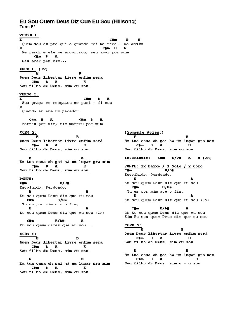 Eu Sou Quem Deus Diz Que Eu Sou | PDF | Deus | Teologia