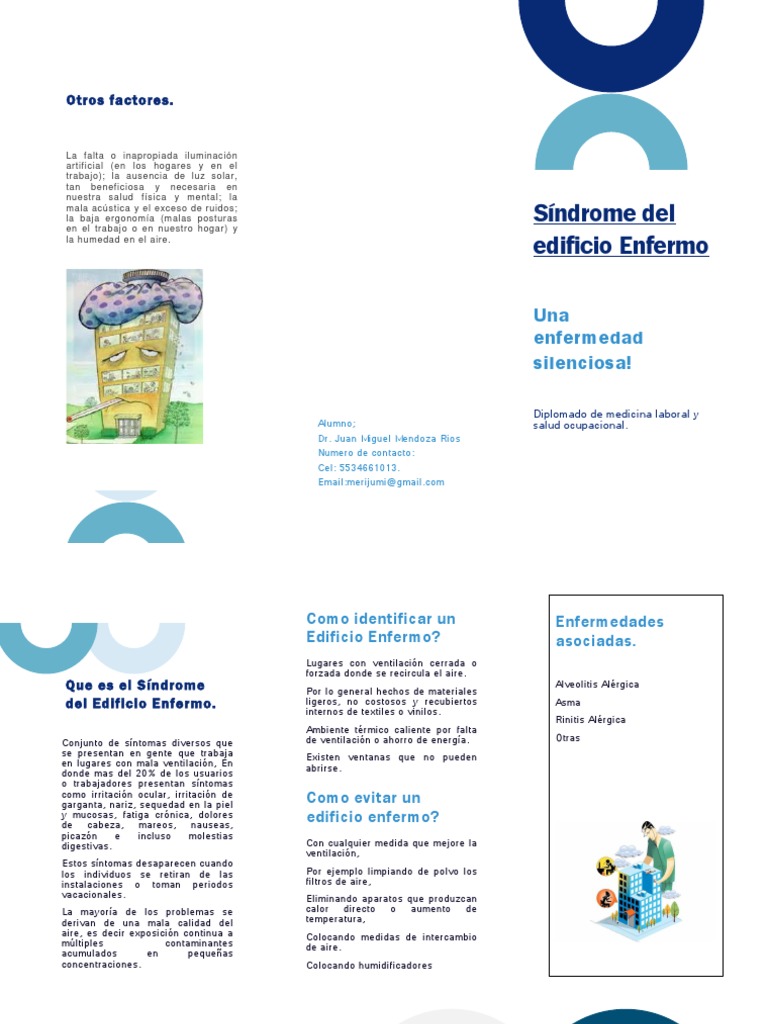 Triptico Edificio Enfermo | PDF | Seguridad y salud ocupacional | Ciencias de la Salud
