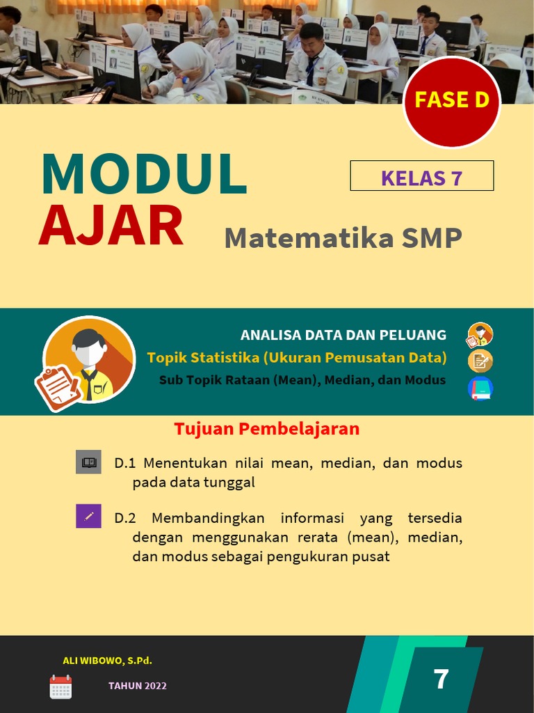 7.1 Modul Ajar Mean, Modus, Dan Median | PDF