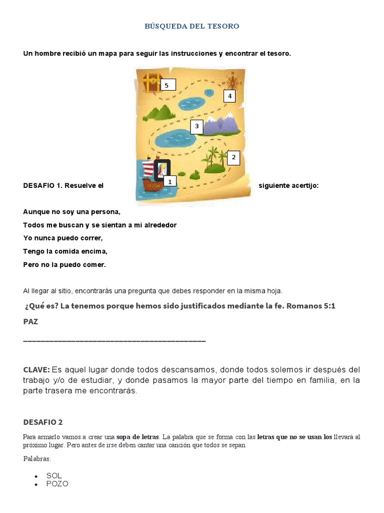 Busqueda Del Tesoro | PDF