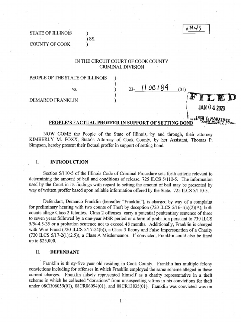 Franklin - Bond.proffer 01042023091200 | PDF