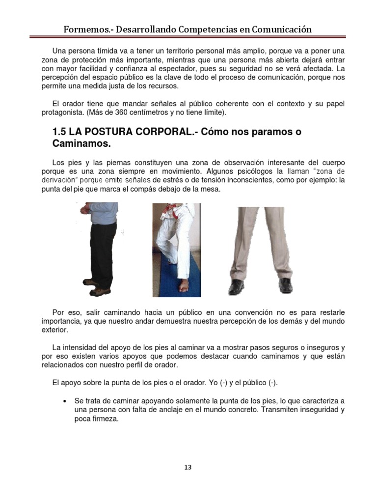 Postura Corporal | PDF | Sicología