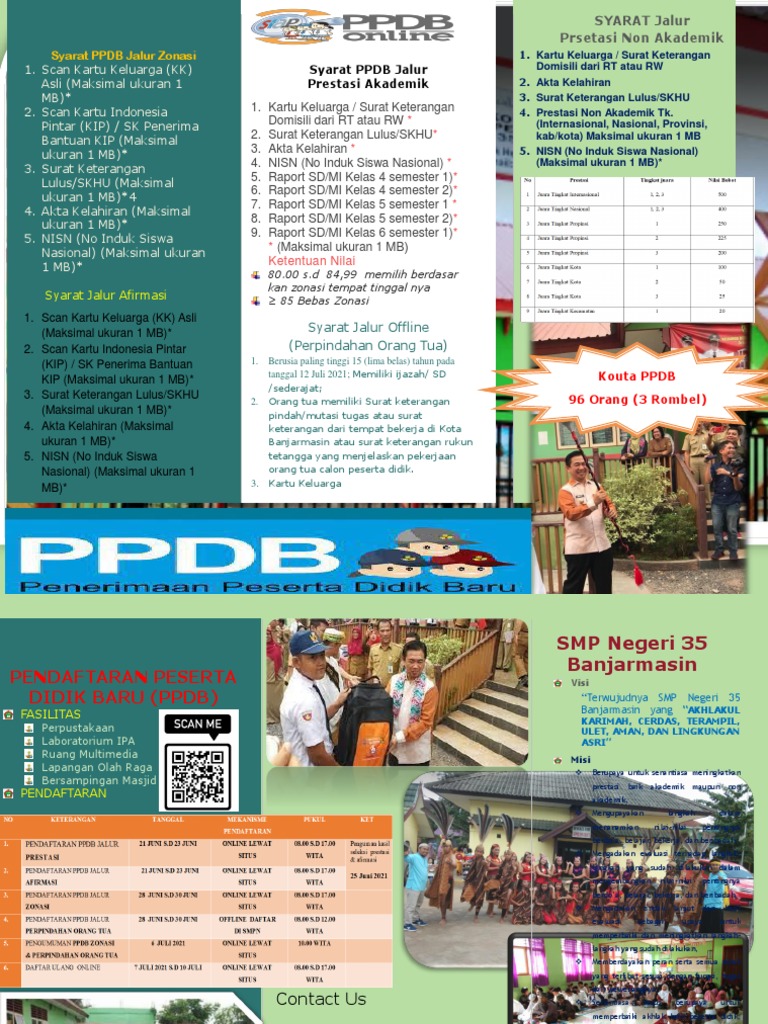 BROSUR PPDB SMPN 35 Edit | PDF