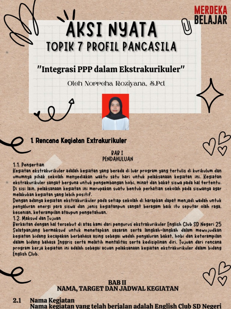 Aksi Nyata Topik 7 Profil Pancasila - Compressed | PDF