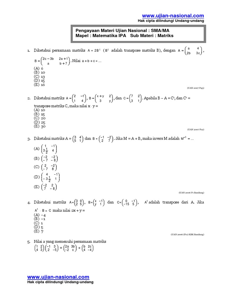 MTX 1 | PDF | Metode & Bahan Ajar