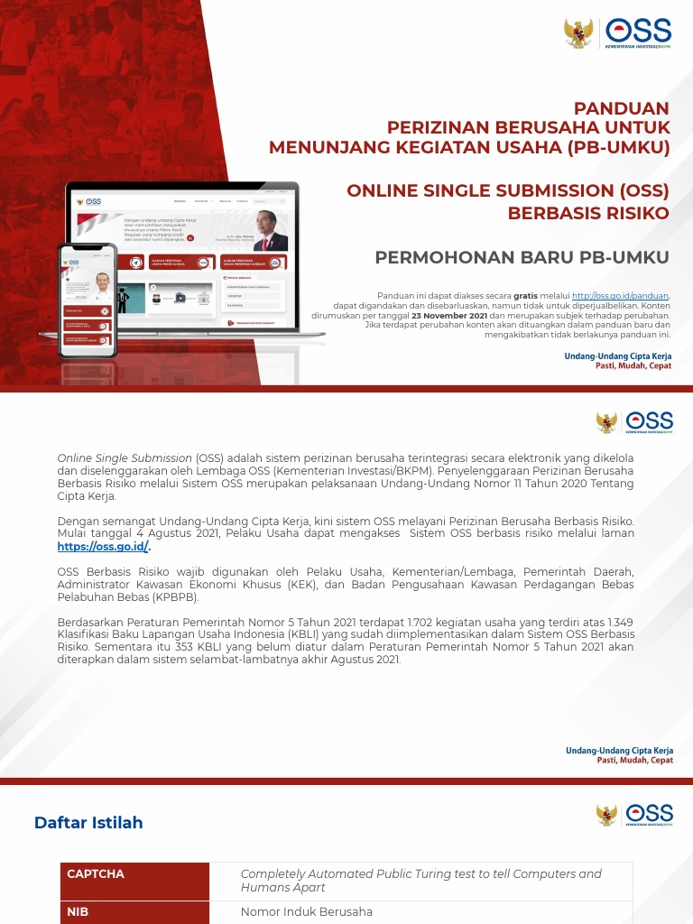 Panduan Oss Definisi Dan Panduan Lengkap Mengenai OSS Dinas