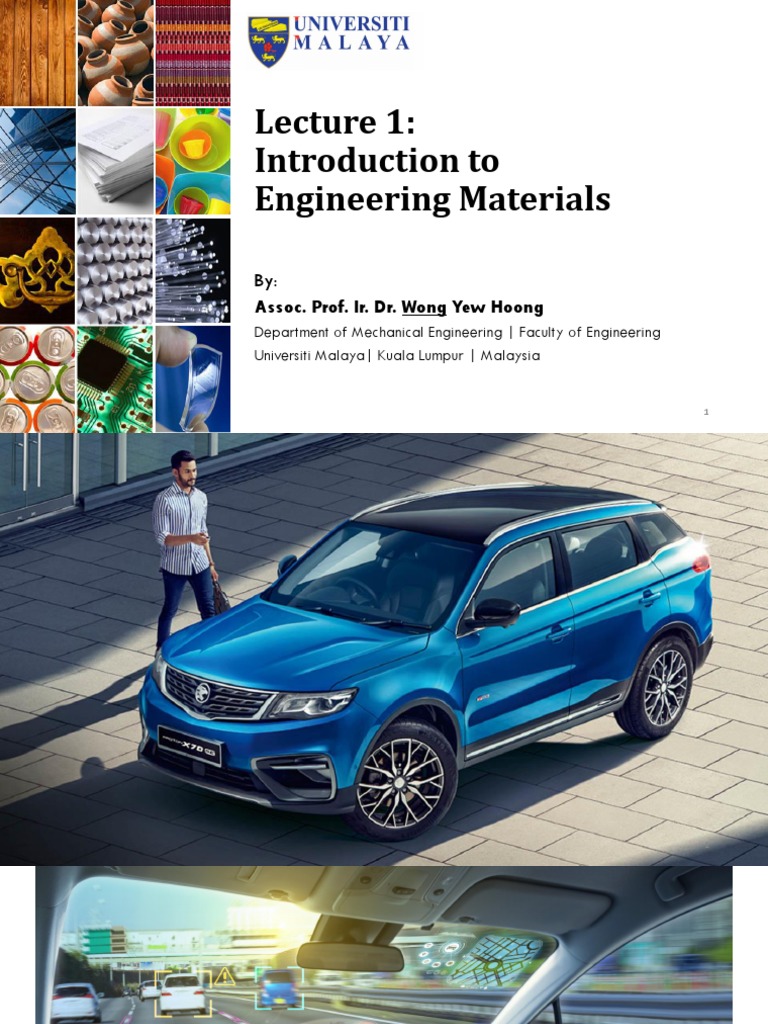Introduction To Engineering Materials: Assoc. Prof. Ir. Dr. Wong Yew ...