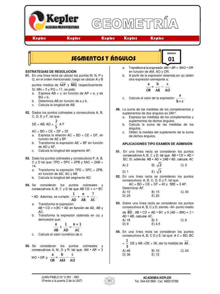 GEOMETRIA | PDF | Triángulo | Geometría Elemental
