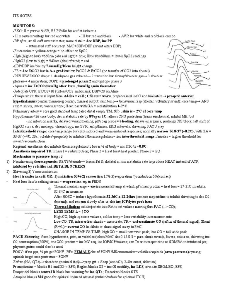ITE NOTES (AutoRecovered) | PDF | Blood Type | Exhalation