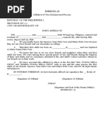 Simple Affidavit | PDF