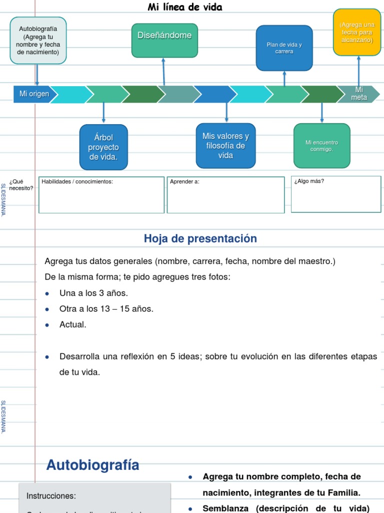 Plantilla-MI LÍNEA DE VIDA1 | PDF