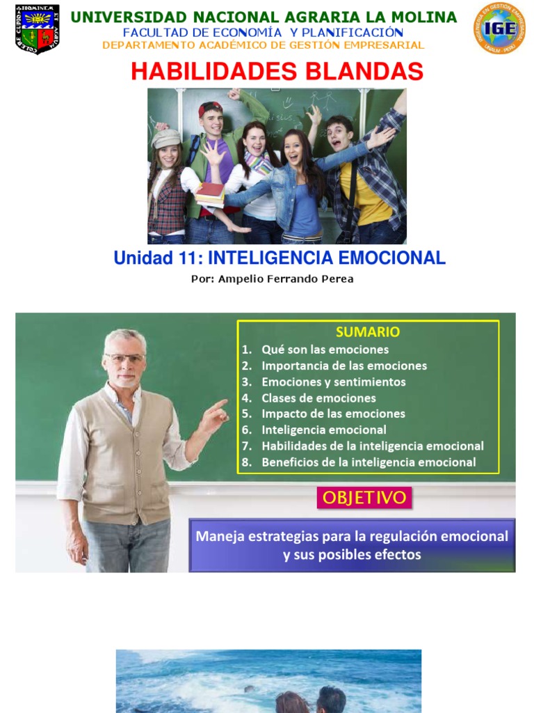 Clase 11. Inteligencia Emocional | PDF | Las emociones | Inteligencia emocional