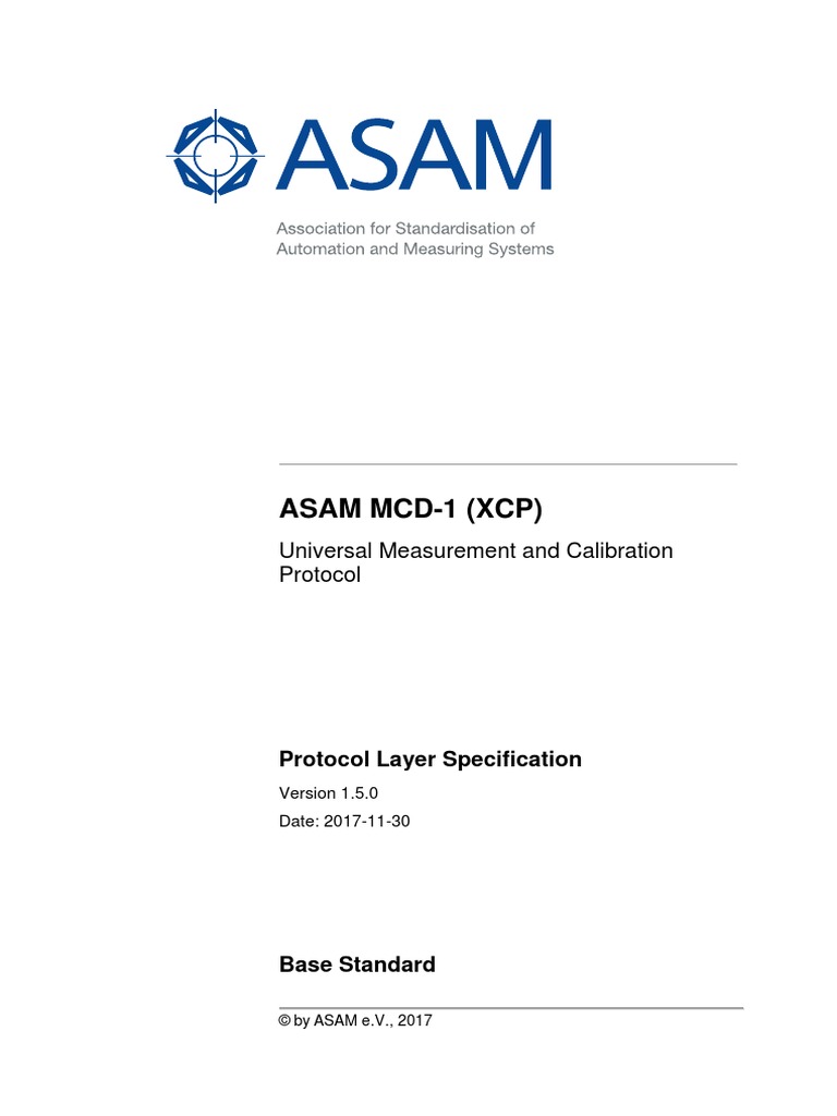 Asam Ae Mcd 1 Xcp Bs Protocol Layer V1 5 0 Pdf Computer Engineering Electronics