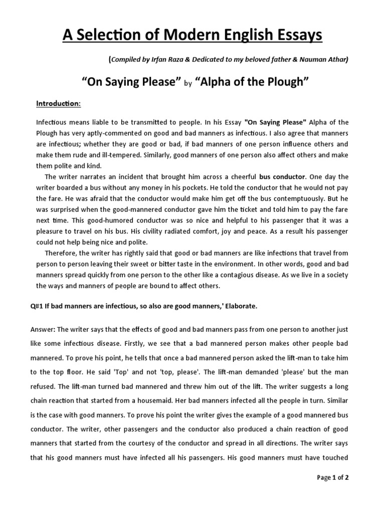 On Saying Please | PDF | Infection