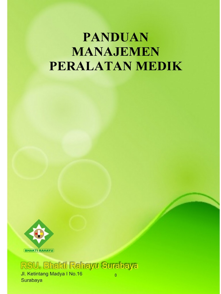 Panduan Manajemen Peralatan Medik Doc Rsbr Pdf