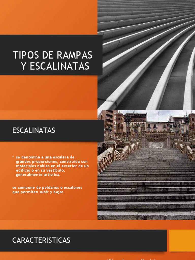 Tipos de Rampas y Escalinatas | PDF | Peatonal | Transporte