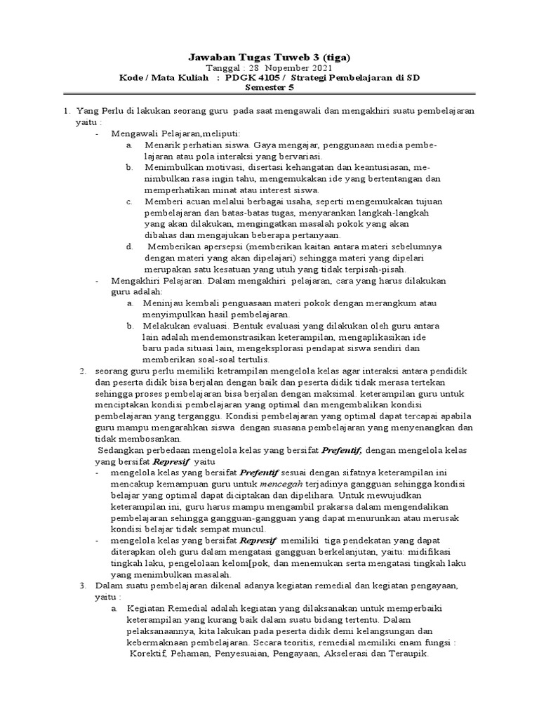Jawaban Tugas Tuweb 3 | PDF