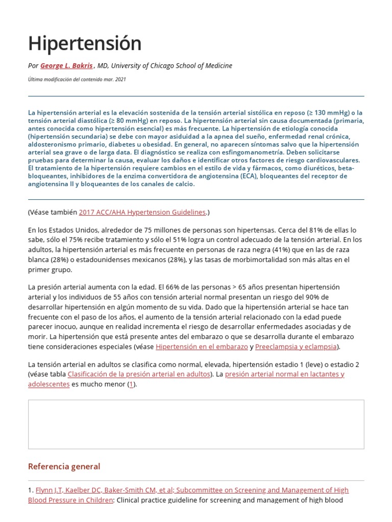 Manual MSD Document | PDF | Hipertensión | Angiotensina