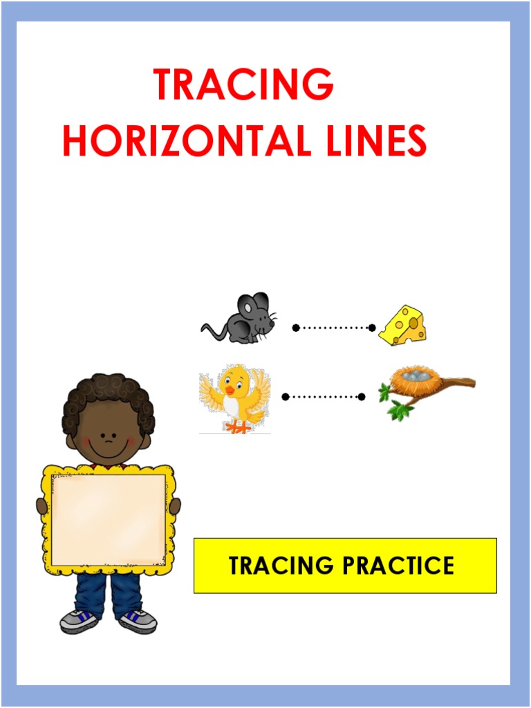Practicing Basic Tracing Skills: Horizontal and Vertical Line Exercises ...