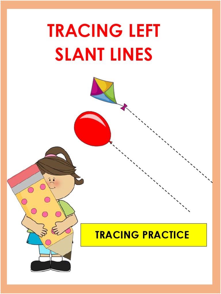Tracing Left Slanting Lines | PDF
