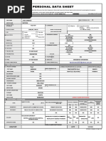 Sample Filled-Out PDS | PDF | Nursing
