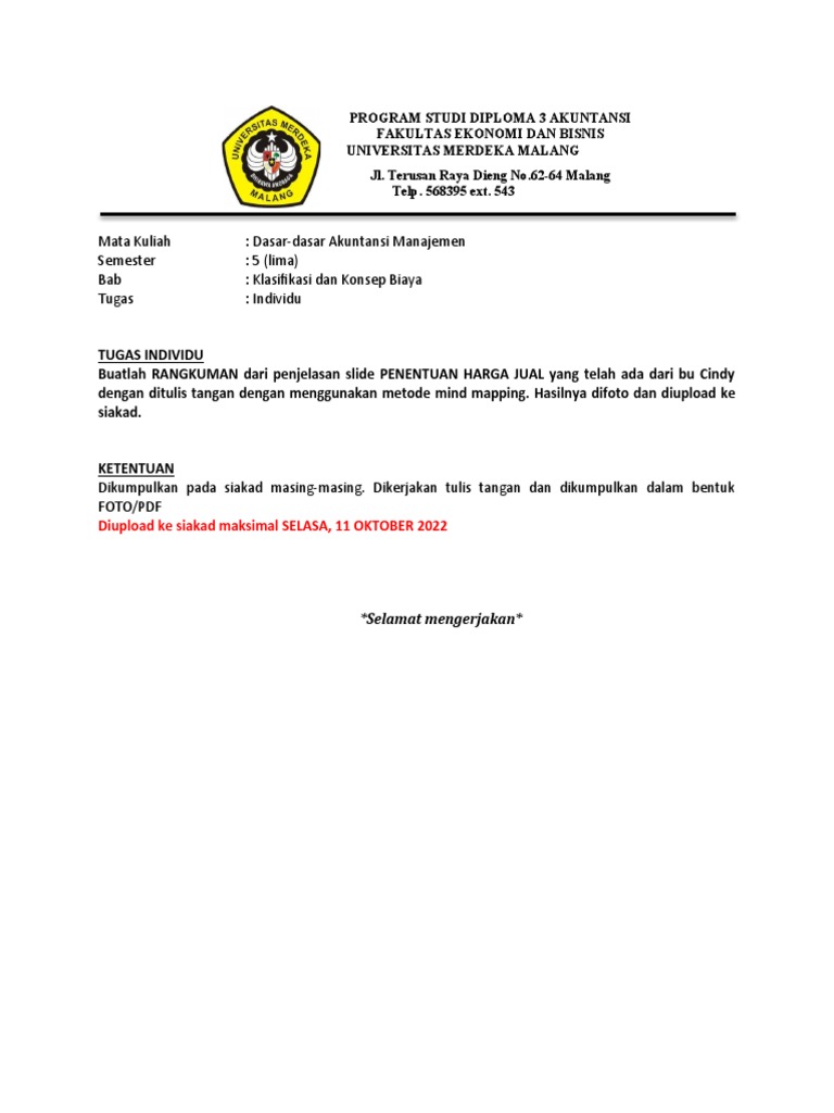 Tugas Akmen 1 | PDF | Karier & Perkembangan