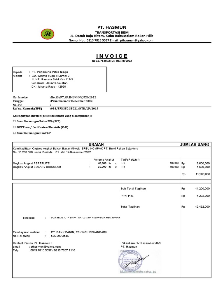 INVOICE | PDF