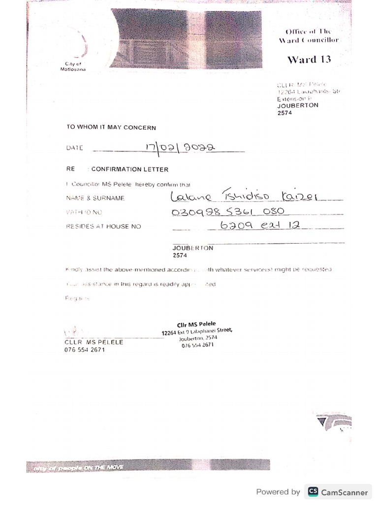 Proof of Residence | PDF