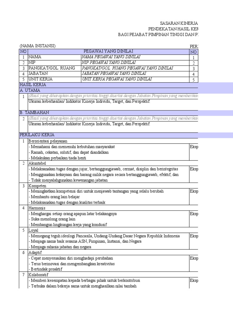 Form SKP JPT (Kualitatif) | PDF