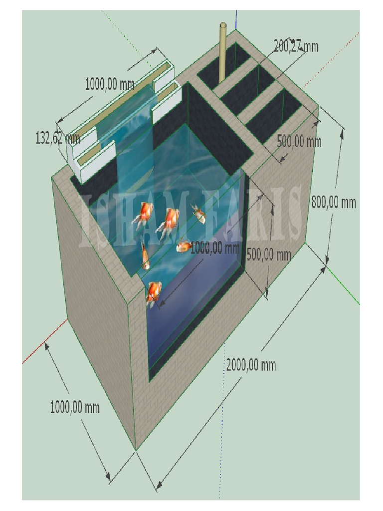 Kolam Ikan Minimalis Kaca 3D | PDF