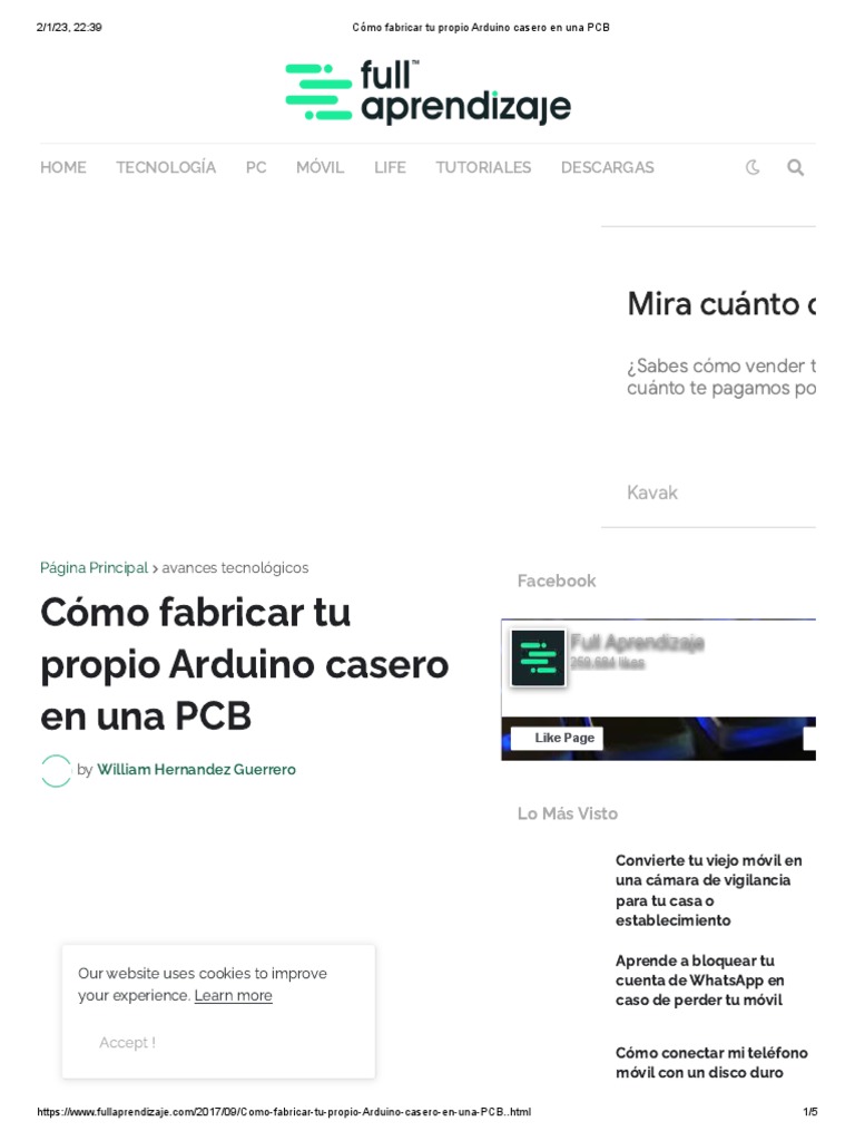 Cómo Fabricar Tu Propio Arduino Casero en Una PCB | PDF | Arduino ...