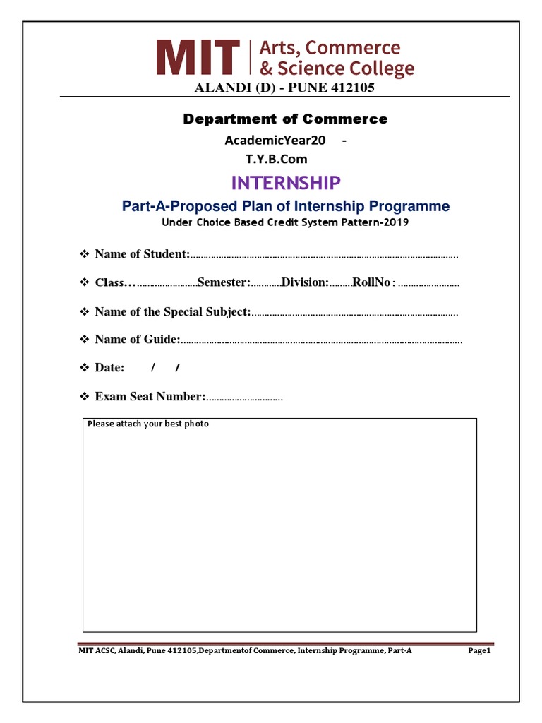 Internship Programme Proposal Overview | PDF | Internship | Job Hunting