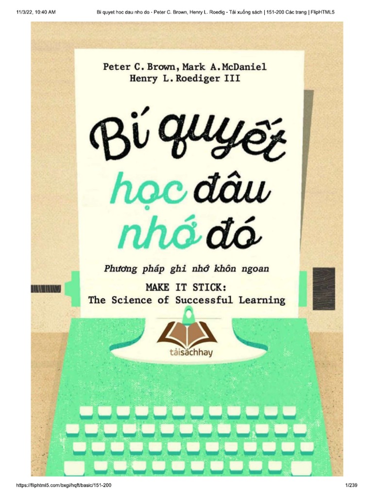 Make It Stick Peter C Brown Vietsub | PDF
