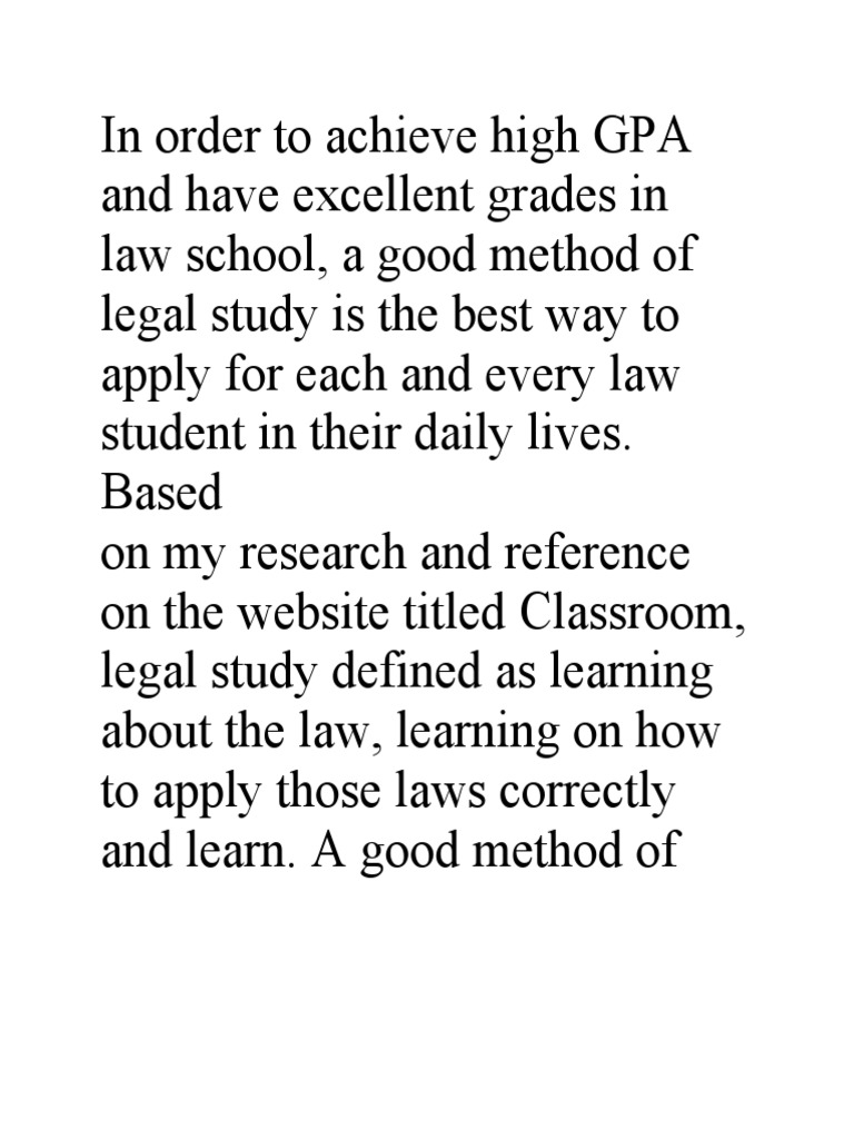 Methods of Legal Study | PDF | Lecture | Reason