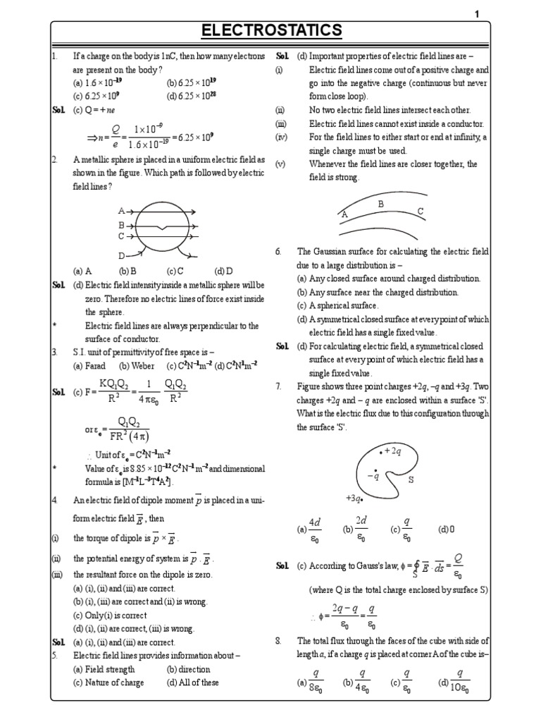 Electrostatics | PDF | Capacitor | Capacitance
