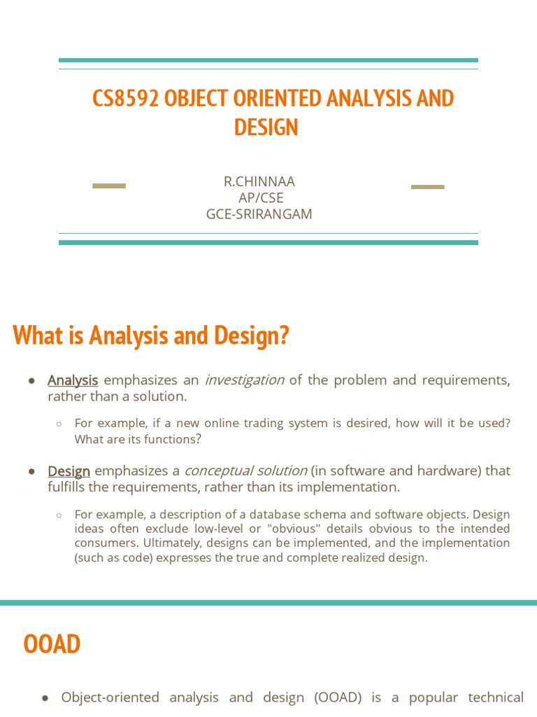 OOAD | PDF | Unified Modeling Language | Use Case OOAD | PDF | Unified Modeling Language | Use Case
