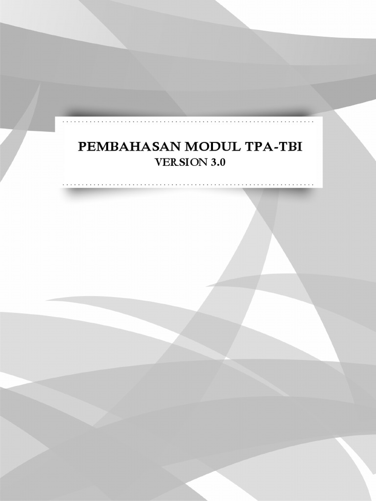 Kunci Modul Tpa Tbi Version 3 0 2021 Kedinasan Pdf
