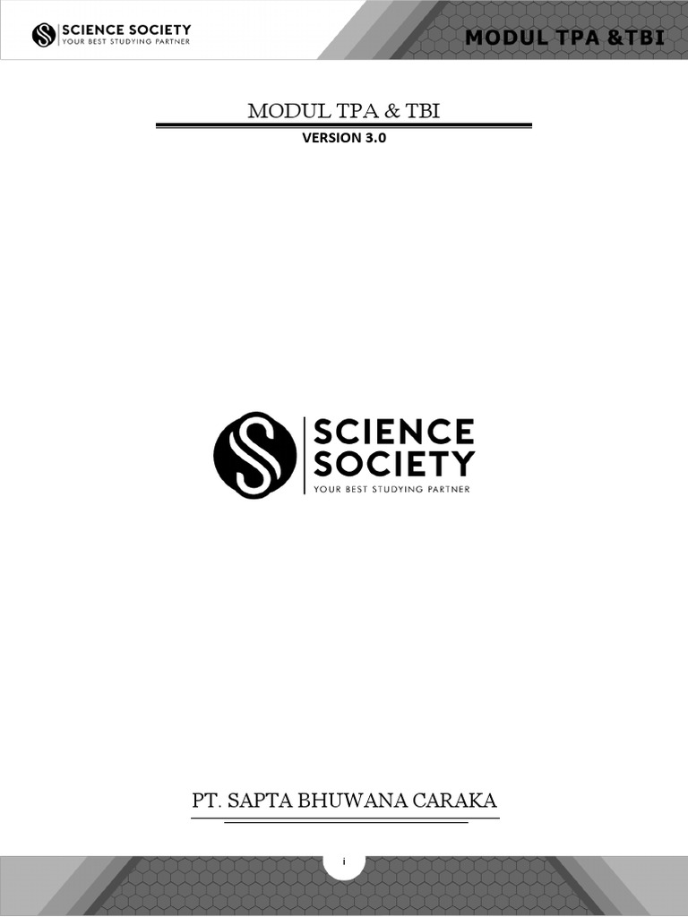 Modul TPA & TBI Version 3.0 - 2021 (Kedinasan) | PDF