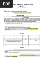 PF Nomination Form (Form 2) - SAMPLE | PDF | Social Institutions ...
